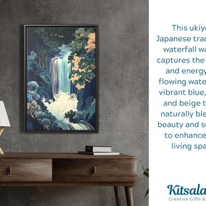 Hokusai Ukiyo-e Japanese Wall Art Print, Asian Waterfall Poster, Dorm ...