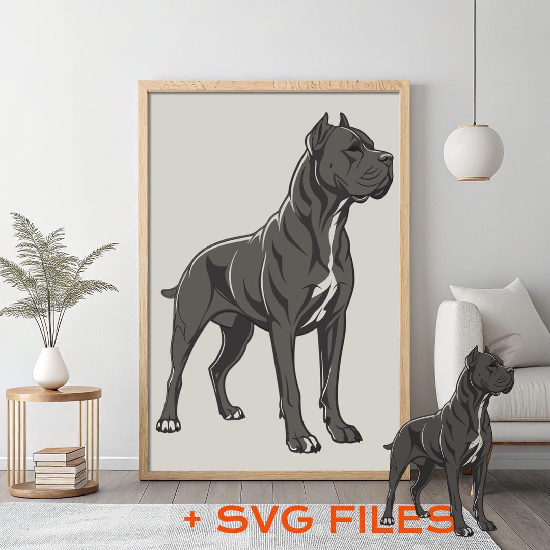 Cane Corso Art Print - Majestic Dog Illustration for Dog Lovers ...