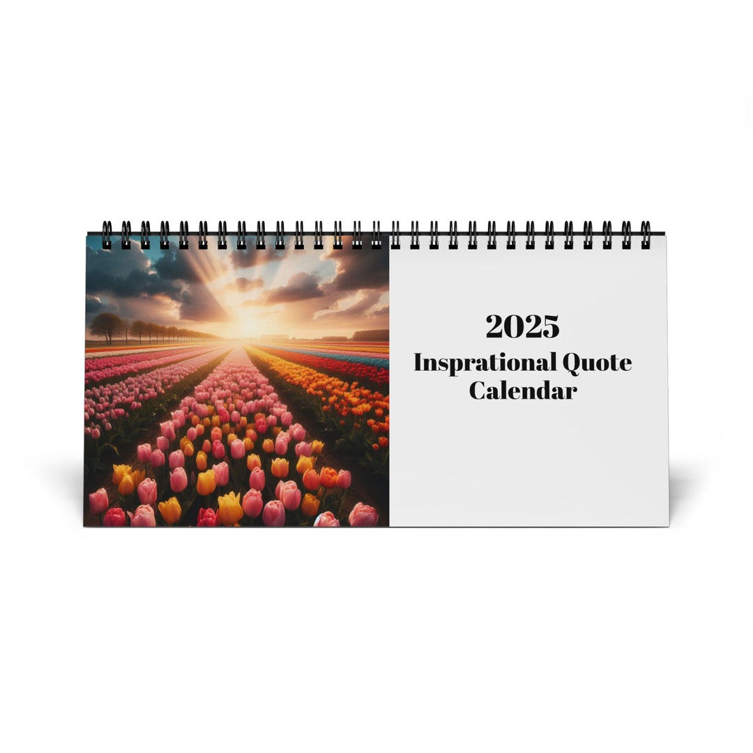 2025 Motivational Desktop Calendar Inspire Your Goals Monthly. Office ...