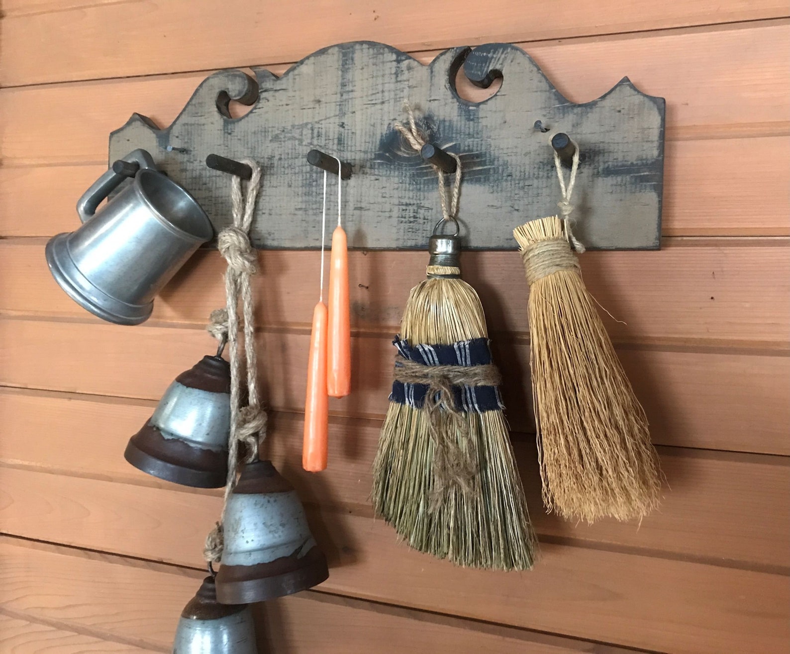Colonial Shaker 5 Peg Rack Primitive - Wax Finish - 21"w X 7 1/4" T - Etsy
