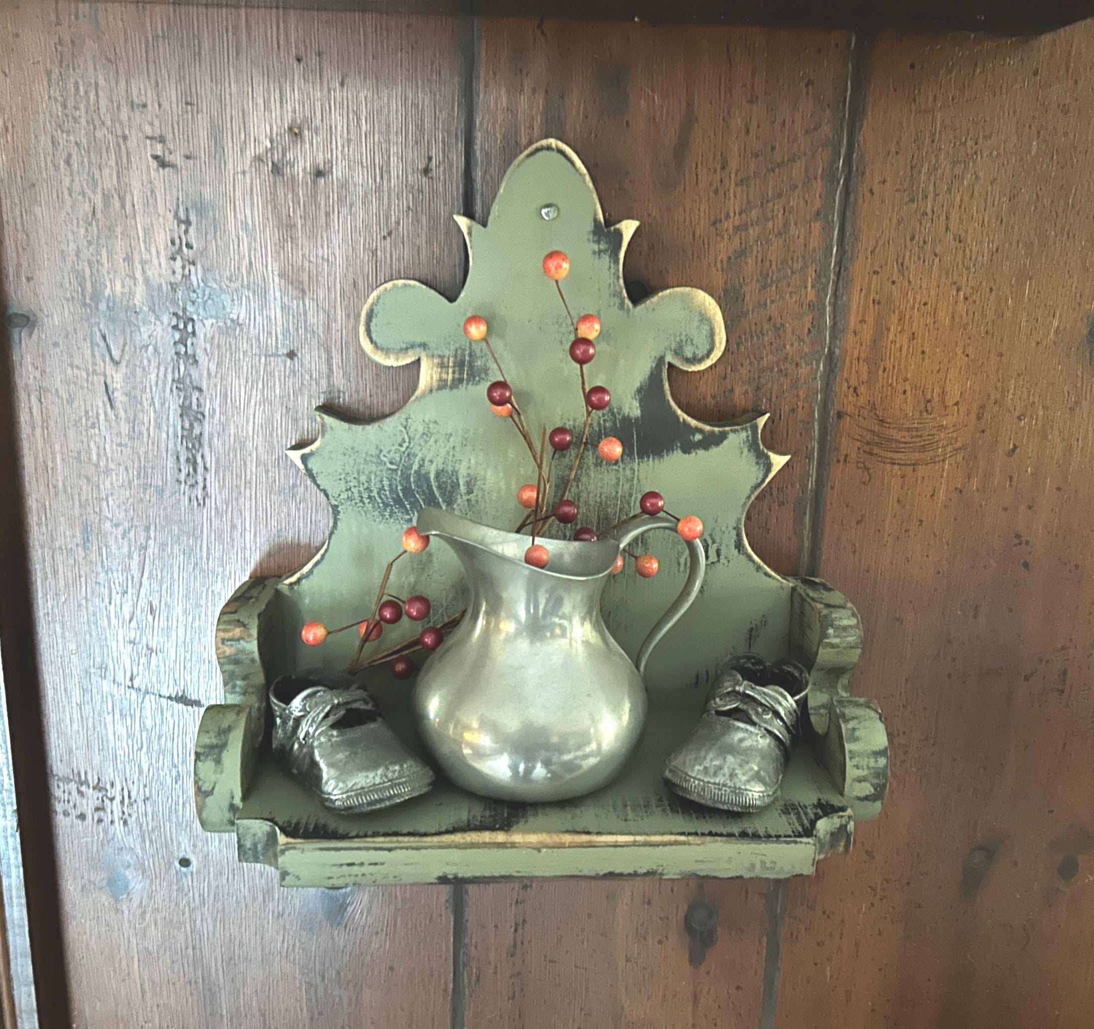Distressed Colonial Shelf: Primitive Early American Decor - Etsy