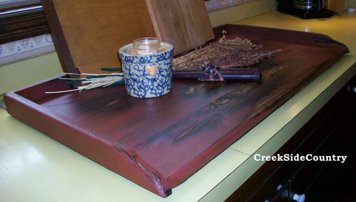 Primitive Breadboard Lg Kitchen SINK COVER or Stove Top Cover Board ...