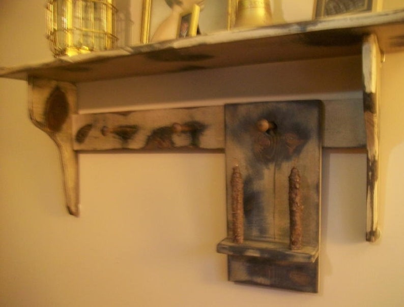 Early Colonial Wood Early Lighting Candle Holder With Peg Hole - Etsy