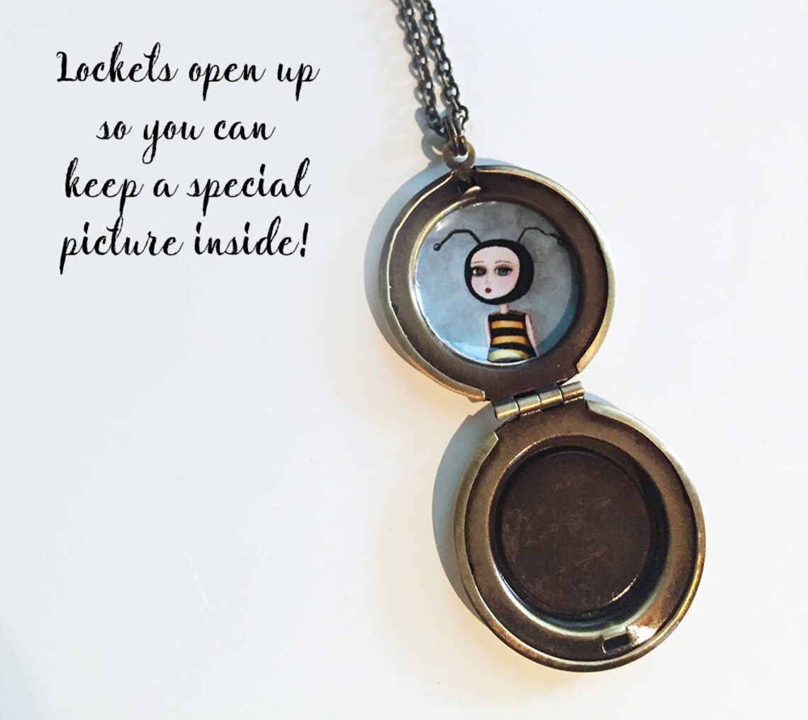 Fox Necklace Locket - Cute Fox Pendant Gift for Her - Fox Jewelry - Fox ...