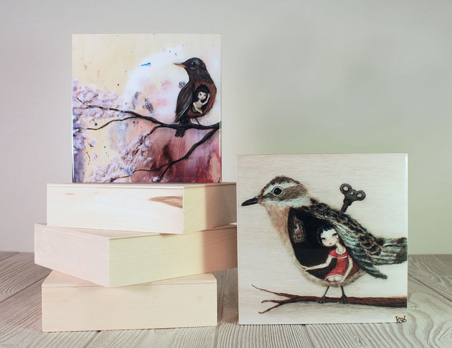 Square Art Blocks 6x6 Wood Panels Ready to Hang Wall Art - Etsy