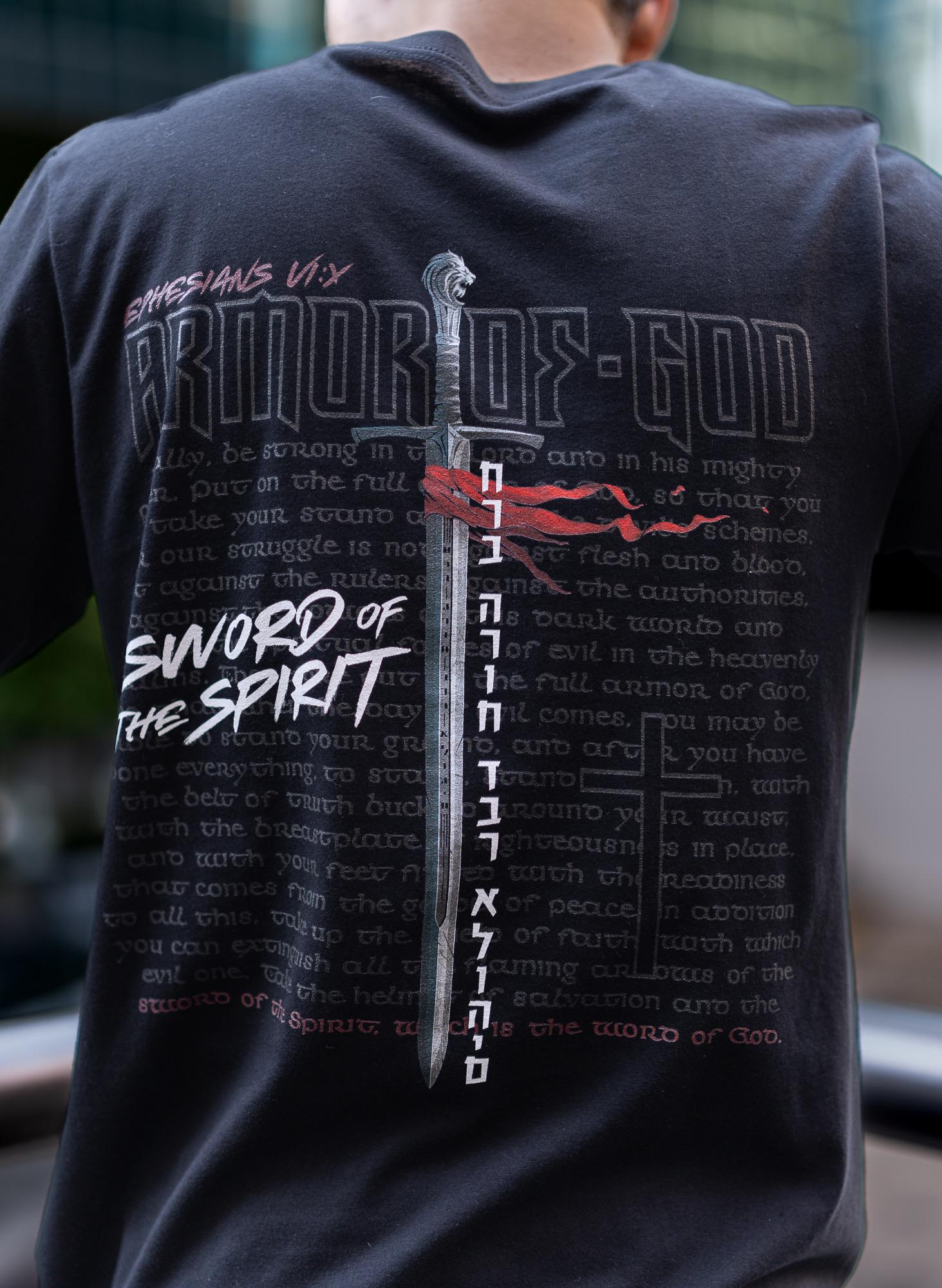 Armor of God Short Sleeve Shirt, Sword of the Spirit, Ephesians 6:10 ...