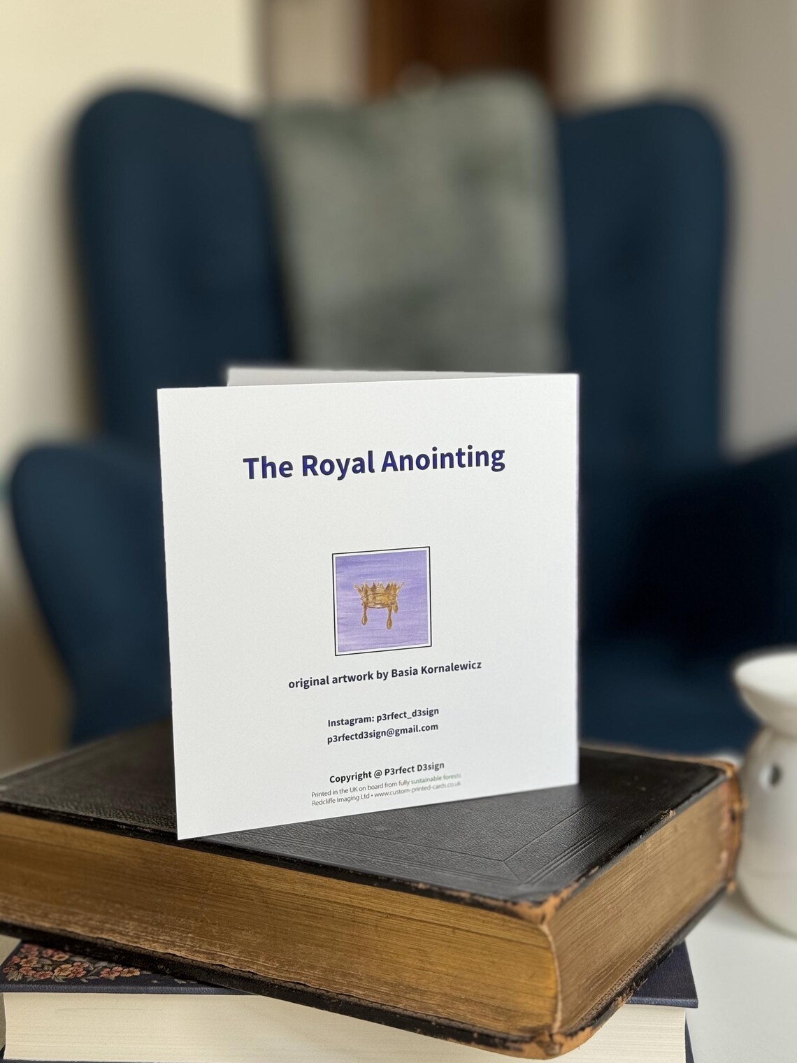 Greeting Card the Royal Anointing | Printed From Acrylic Painting ...