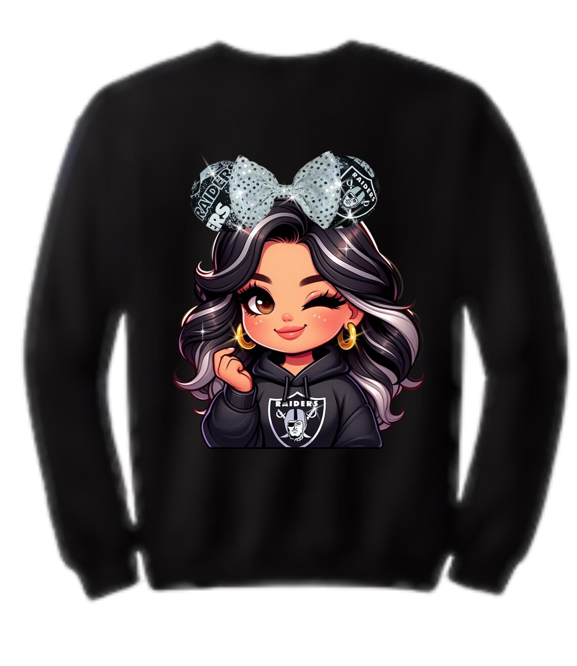 PNG, Chibi Raider Mickey Ears - Etsy