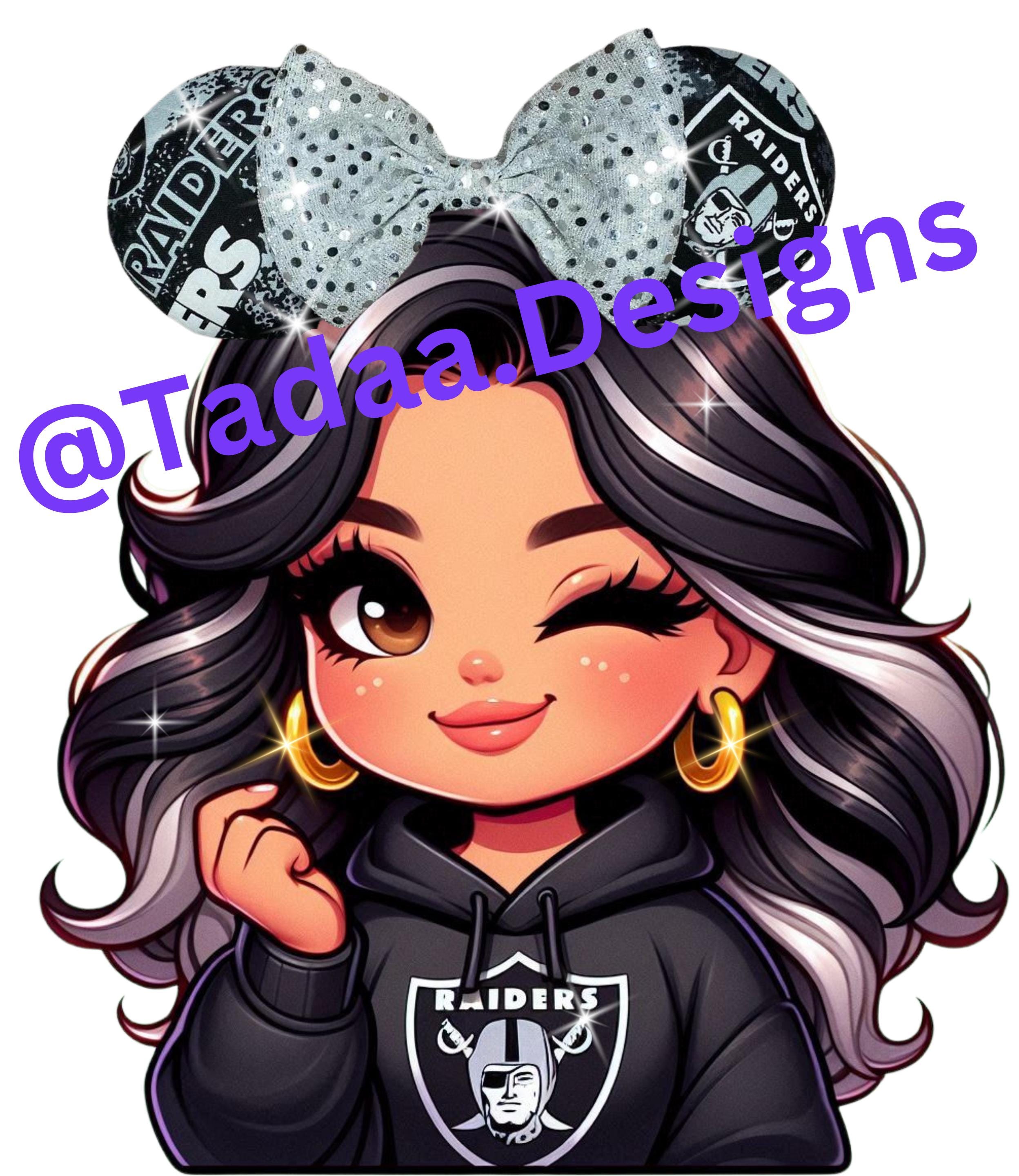 PNG, Chibi Raider Mickey Ears - Etsy