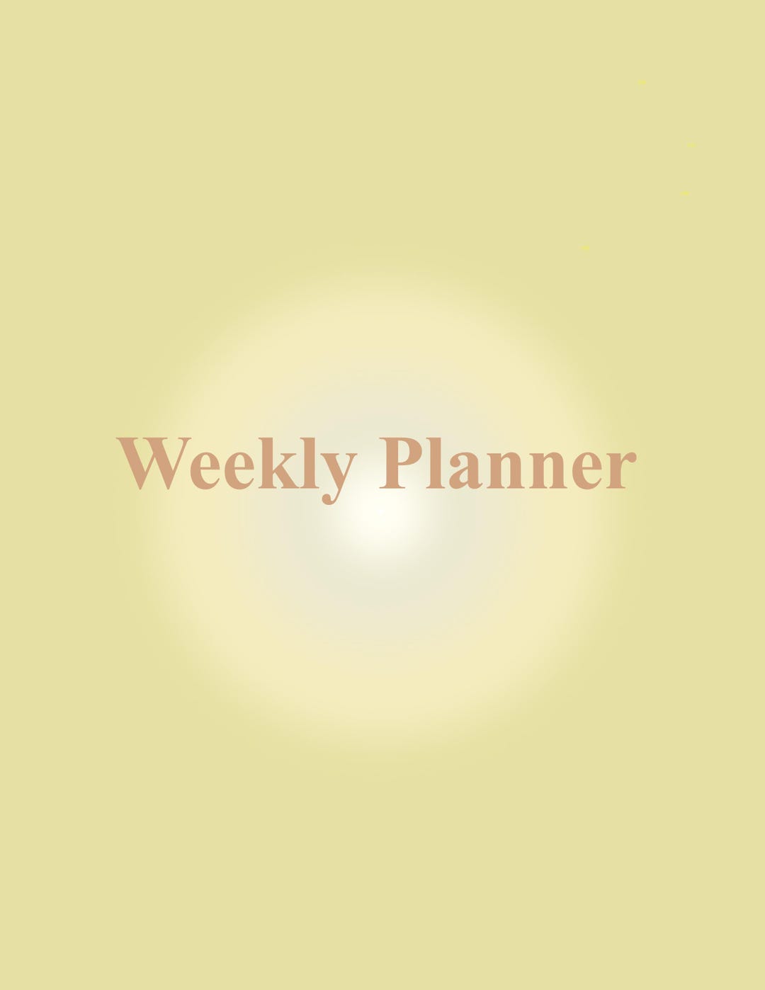 Clean and Aesthetic Weekly Planner - Etsy