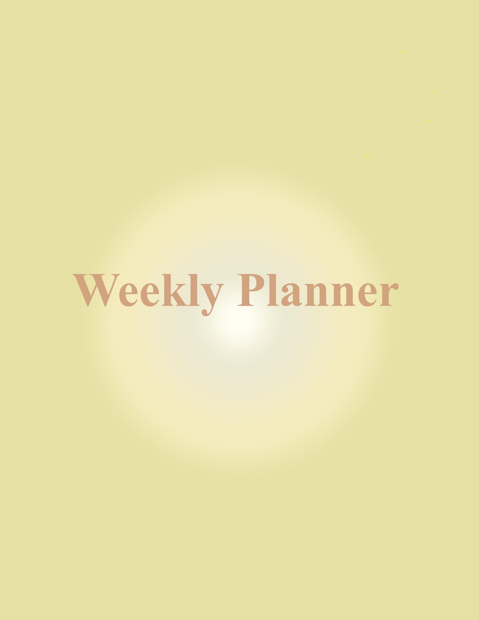 Clean and Aesthetic Weekly Planner - Etsy
