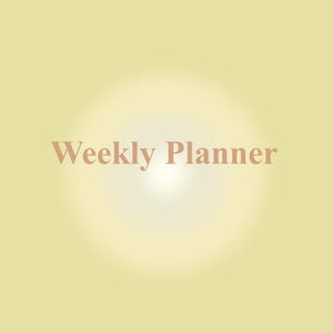 Clean and Aesthetic Weekly Planner - Etsy