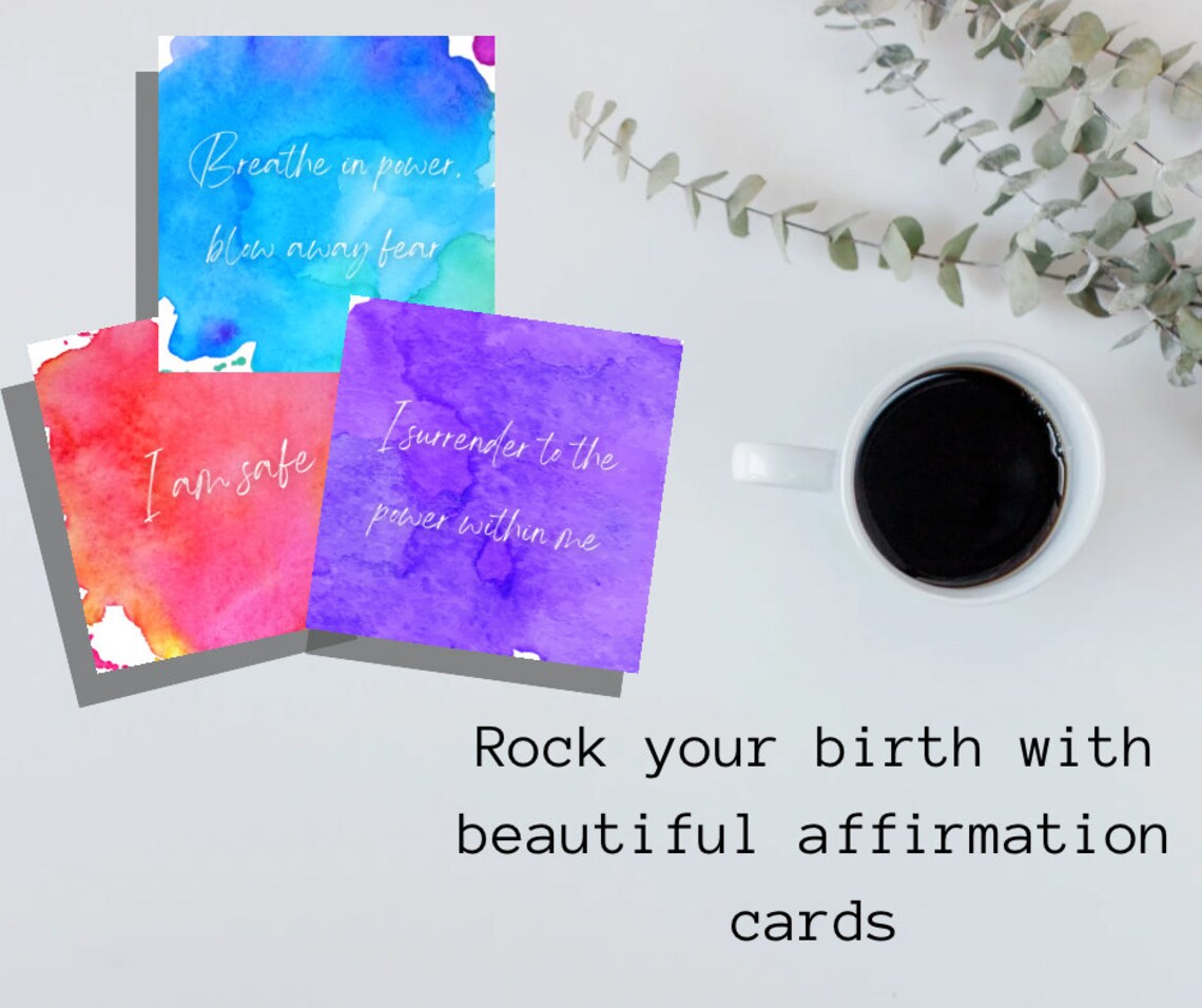 Printable Birth Affirmation Cards - Etsy
