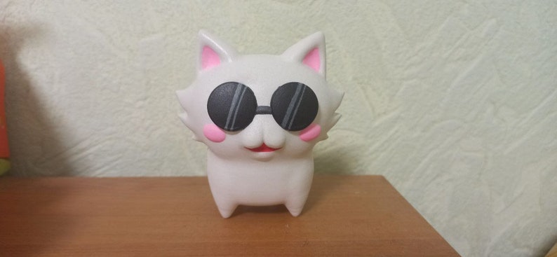 Jujutsu Kaisen Anime-inspired Fan Figure of the Meme Cat Gojo - Etsy