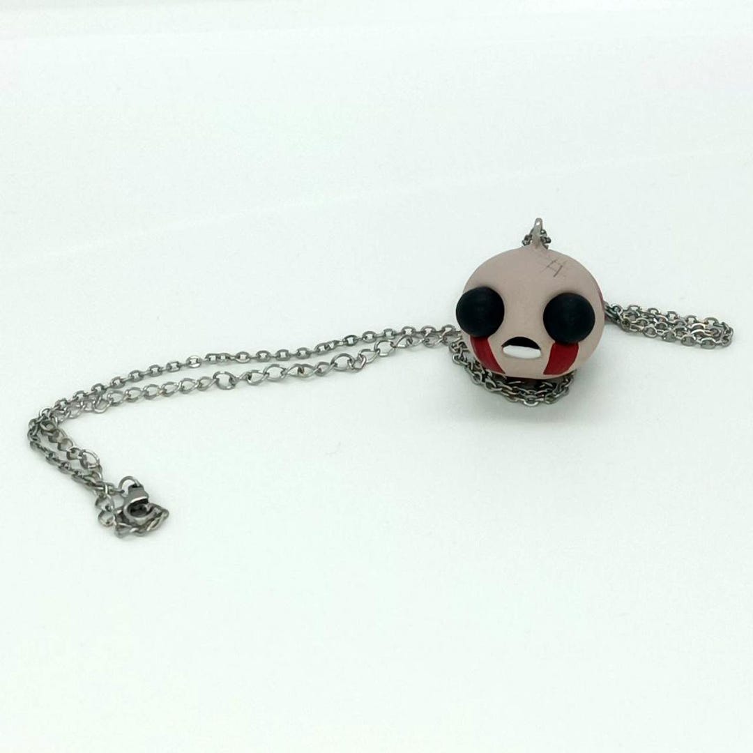 The Binding of Isaac - Battle-worn Head Pendant - Hand-painted Resin ...