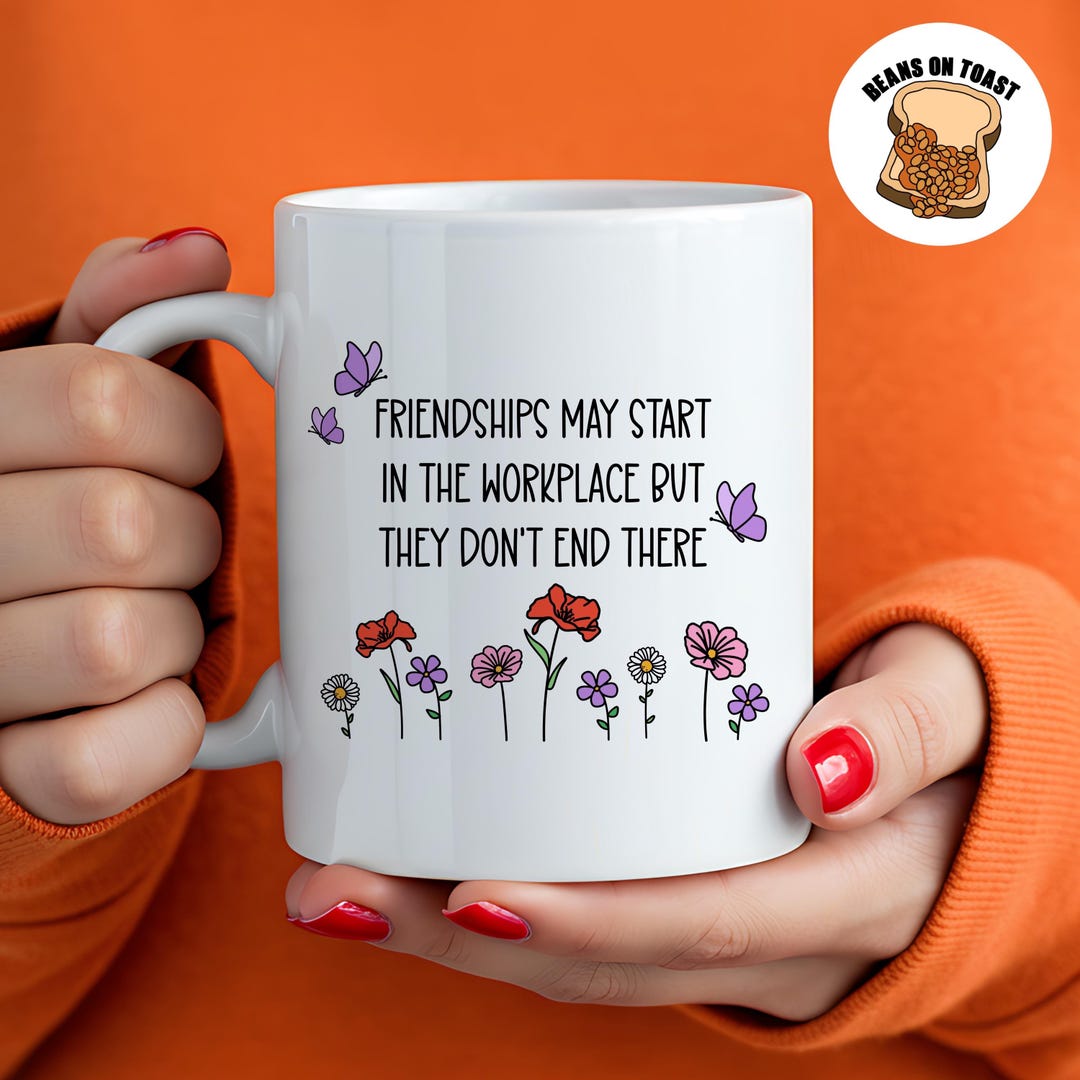 Personalised Work Bestie Best Friend Colleague Friendship, 11oz 15oz ...