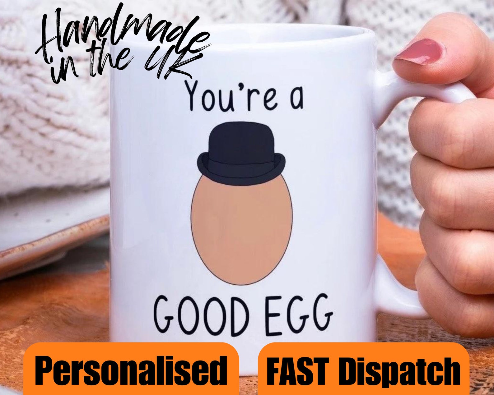 Youre A Good Egg Bowler Hat, Positivity Mug, 11oz Tea Coffee Mug, Funny ...