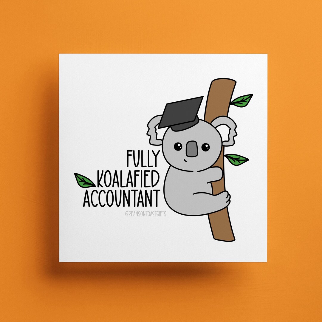 Graduation Card for Accountant – Koala Finance Graduate Congratulations ...