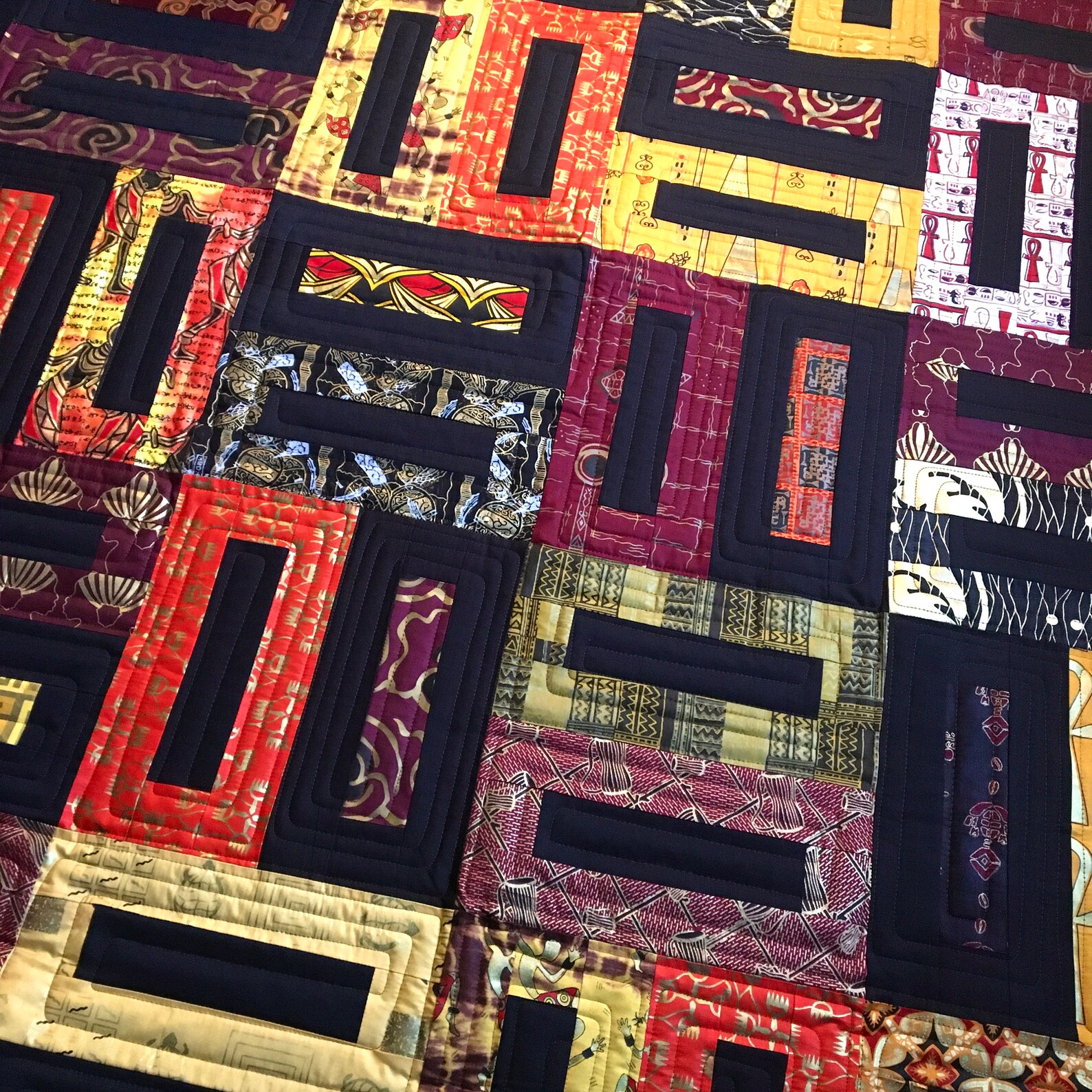 Quilt Pattern Batik Bricks by Upper Canada Quiltworks - Etsy