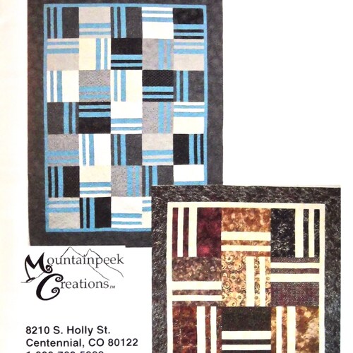 BEVELS Quilt Pattern by Kari Nichols for Mountainpeek - Etsy
