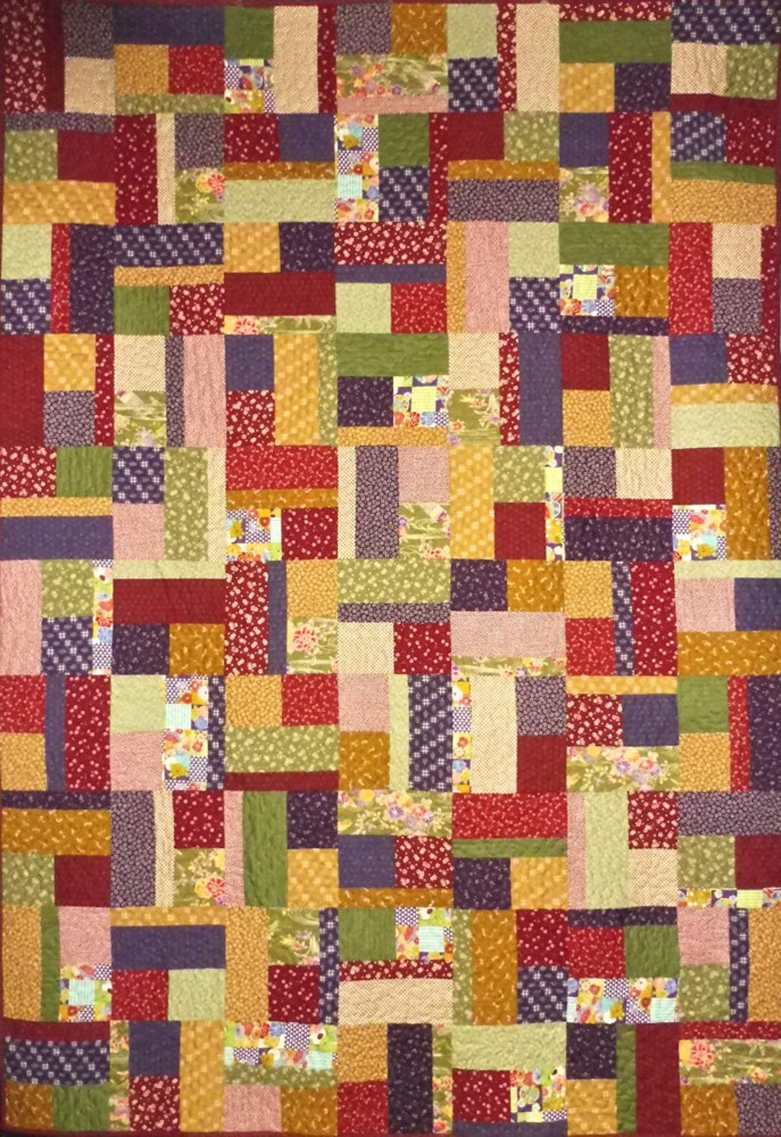 Patchwork Quilt Japanese Bits and Pieces - Etsy