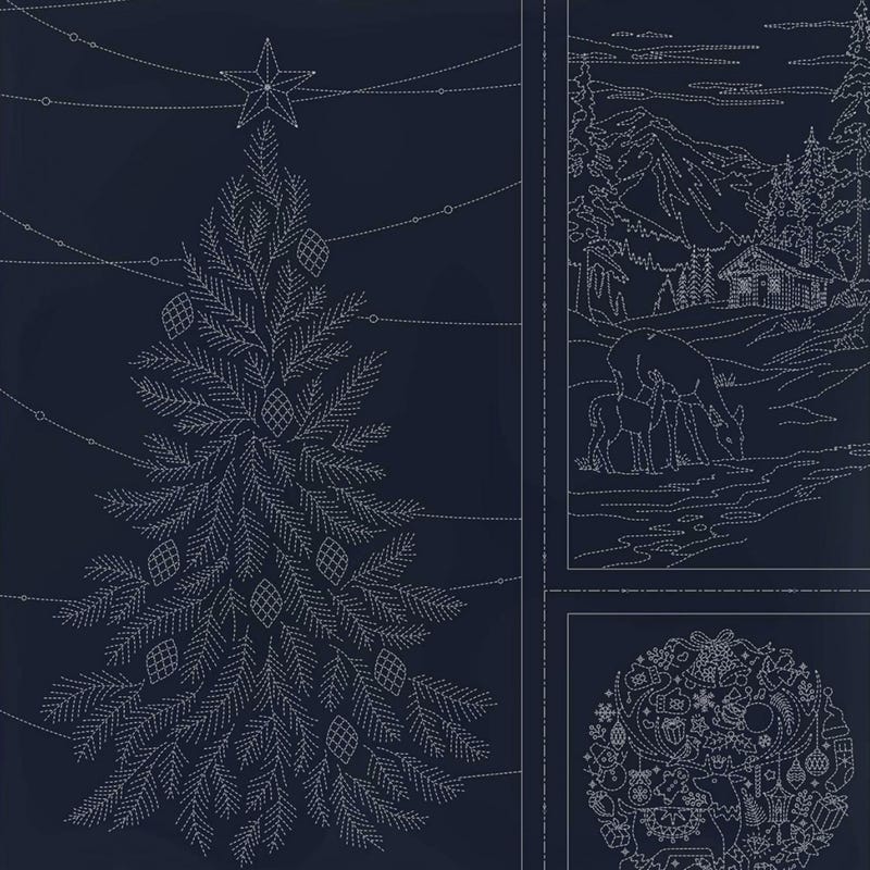 Sashiko Tree - Etsy