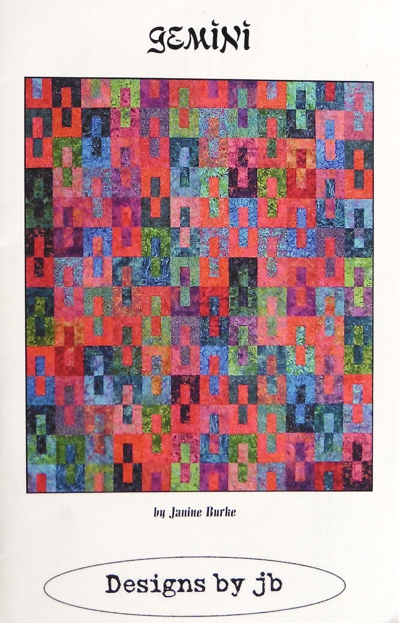 Quilt Pattern - Gemini by Designs by Jb - Etsy