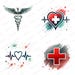 33 Medical Nurse Doctor Clipart PNG Bundle - Watercolor Hospital ...