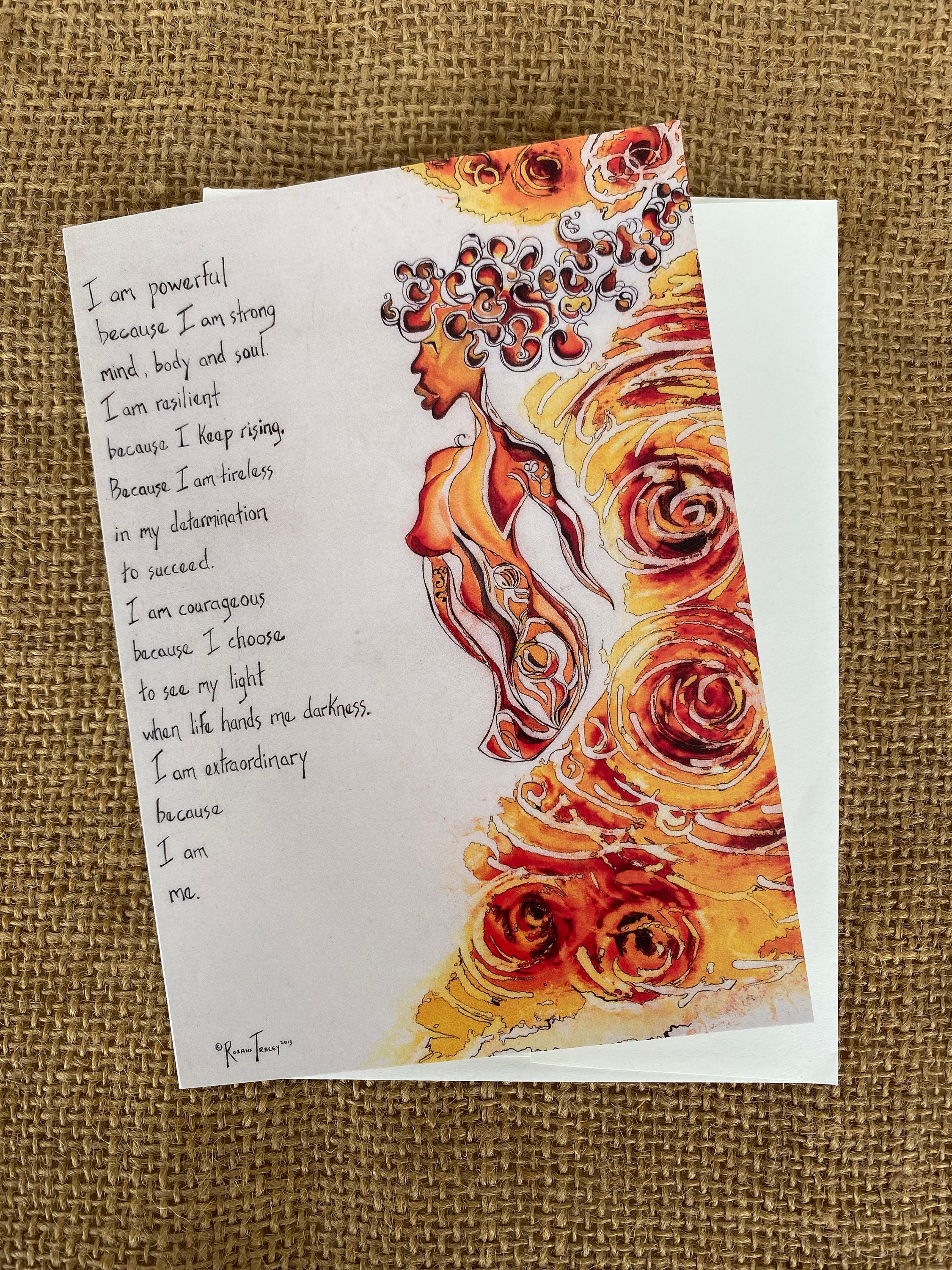 Inspirational Unique Greeting Card - Poetic Art - Etsy