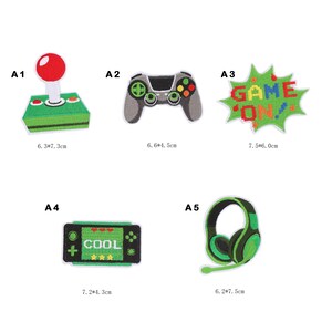 Mini Handmade Embroidery Game Console, DIY Clothes Patch Embroidery ...
