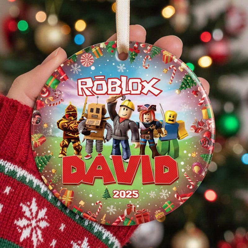 Roblox Christmas Ornament - Etsy