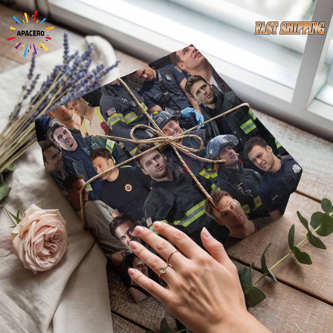 Eddie Diaz Fireman Wrapping Paper: Custom TV Show Gift Wrap - Etsy