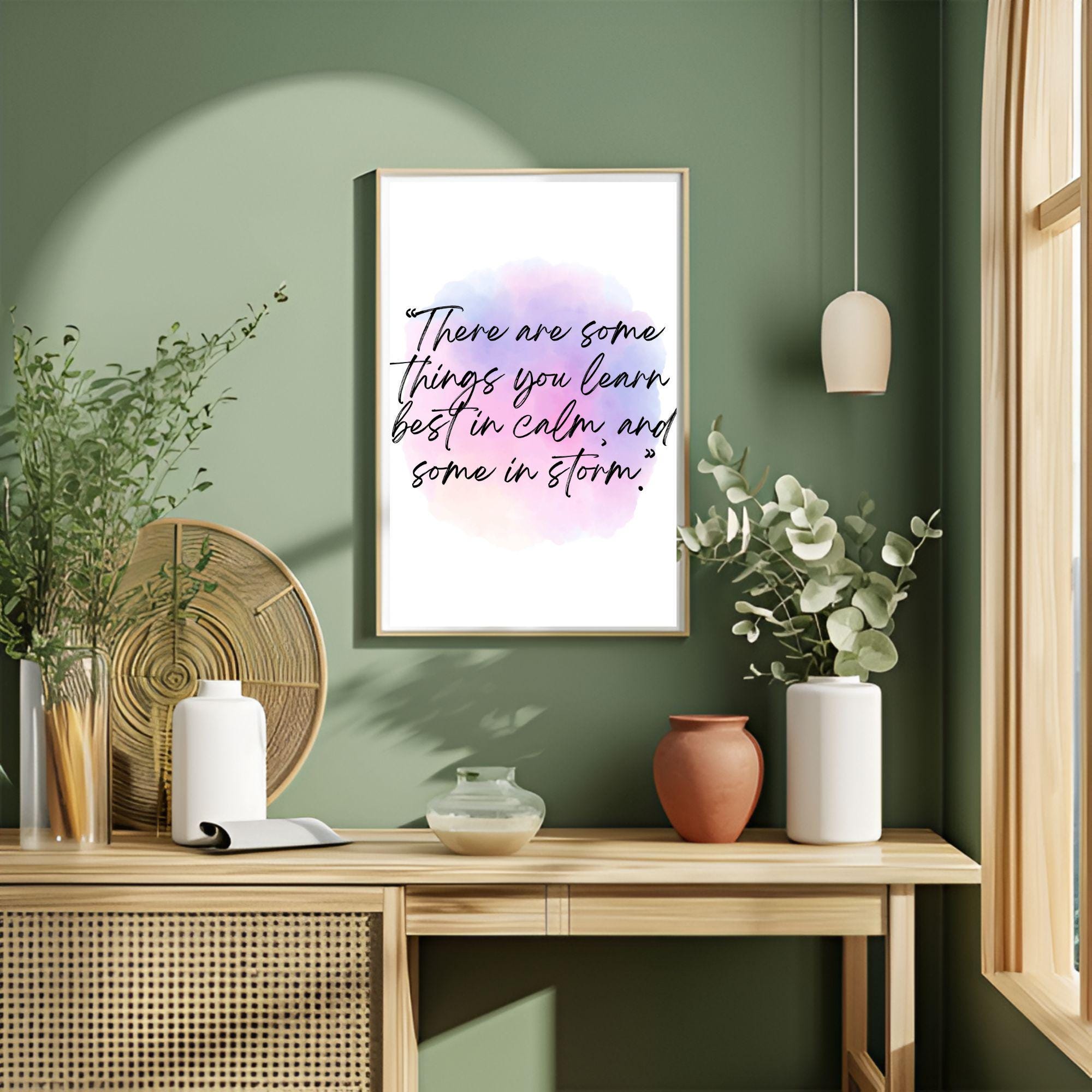 Storm Inspirational Book Quote Printable Downloadable Wall Art Self ...