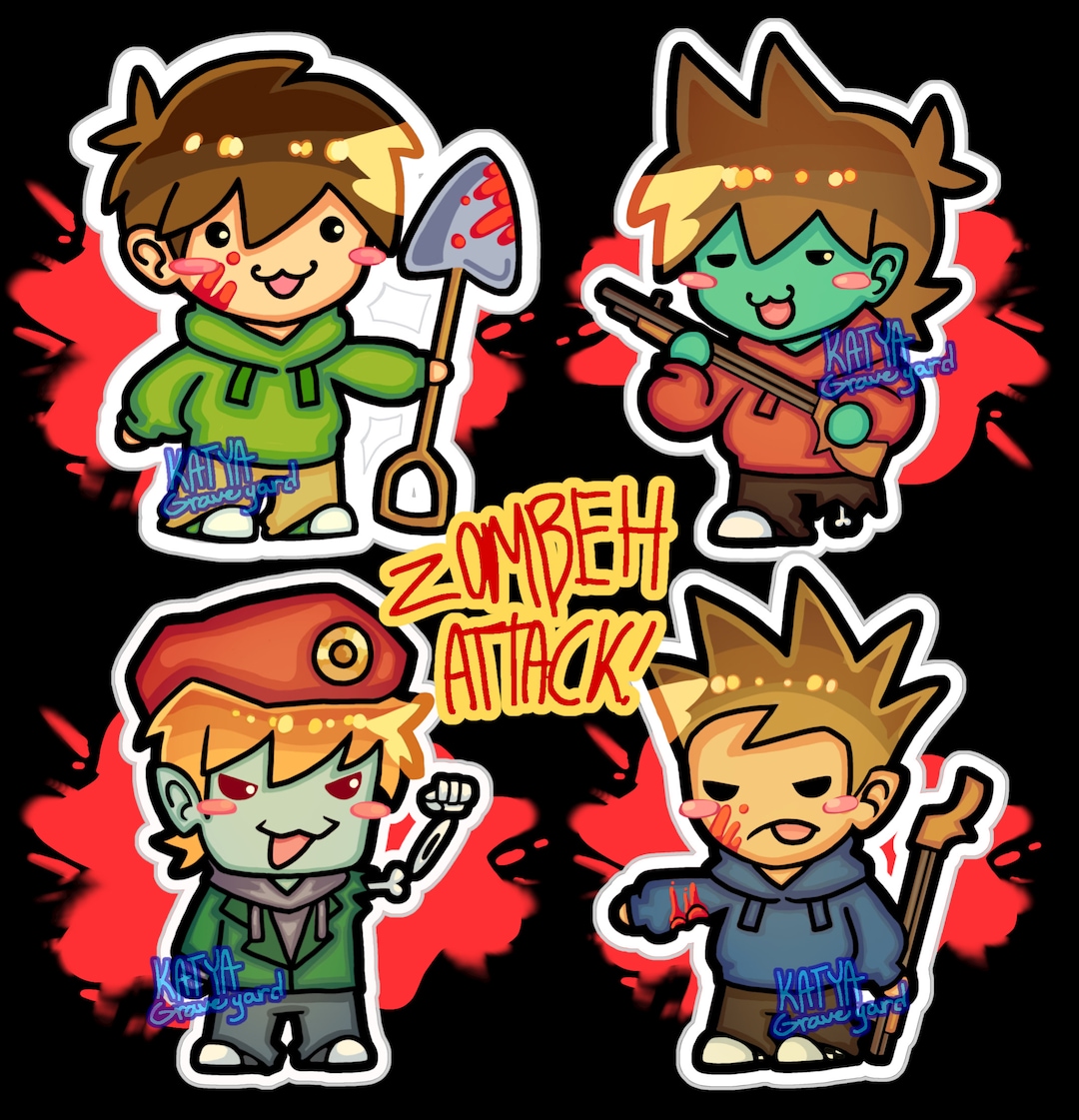 EW Zombie Attack Vinyl Stickers - Etsy