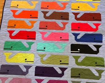 Whale quilt | Etsy