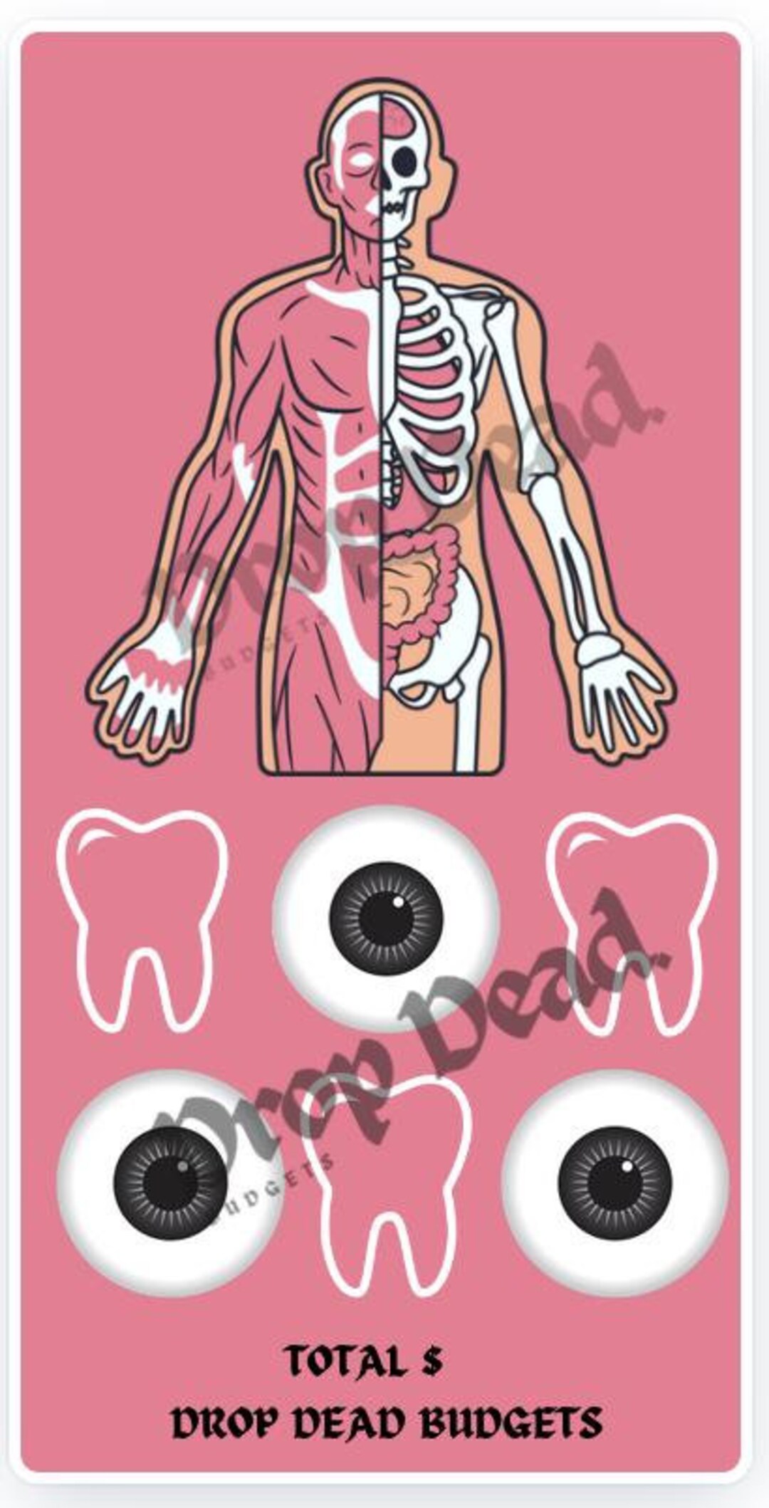 Human Eyeball Tooth Savings Challenge - Etsy