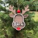 Personalized Reindeer Ornament: Custom Wood Christmas Decor - Etsy
