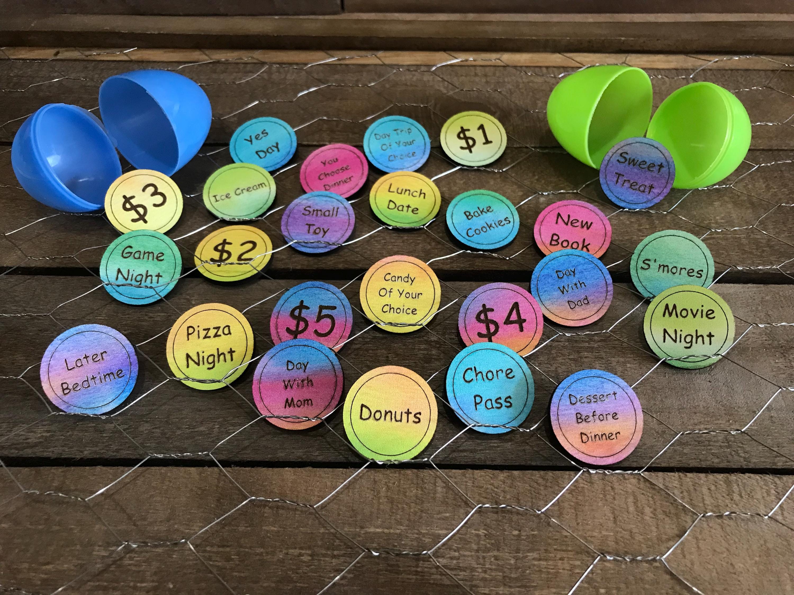 Easter Egg Tokens - Reward Tokens - Egg Fillers - Easter Egg Scavenger ...
