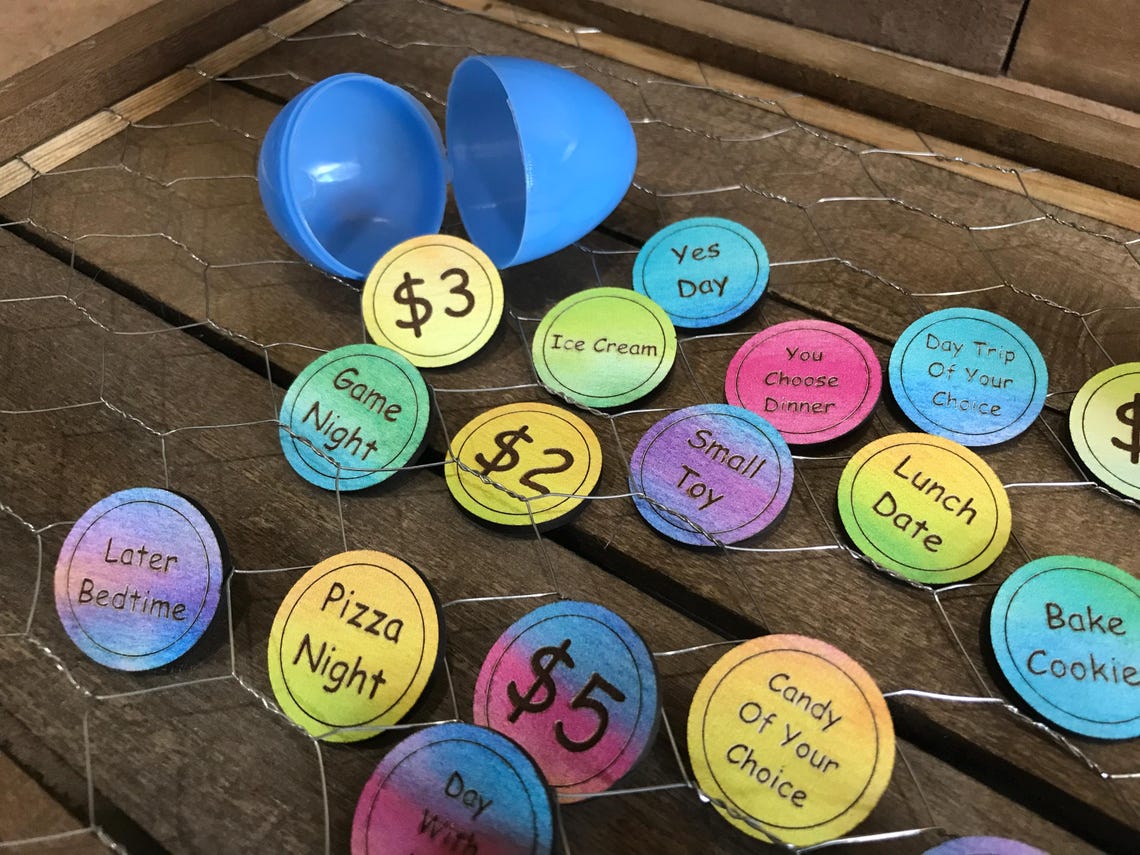 Easter Egg Reward Tokens: Scavenger Hunt Fillers - Etsy