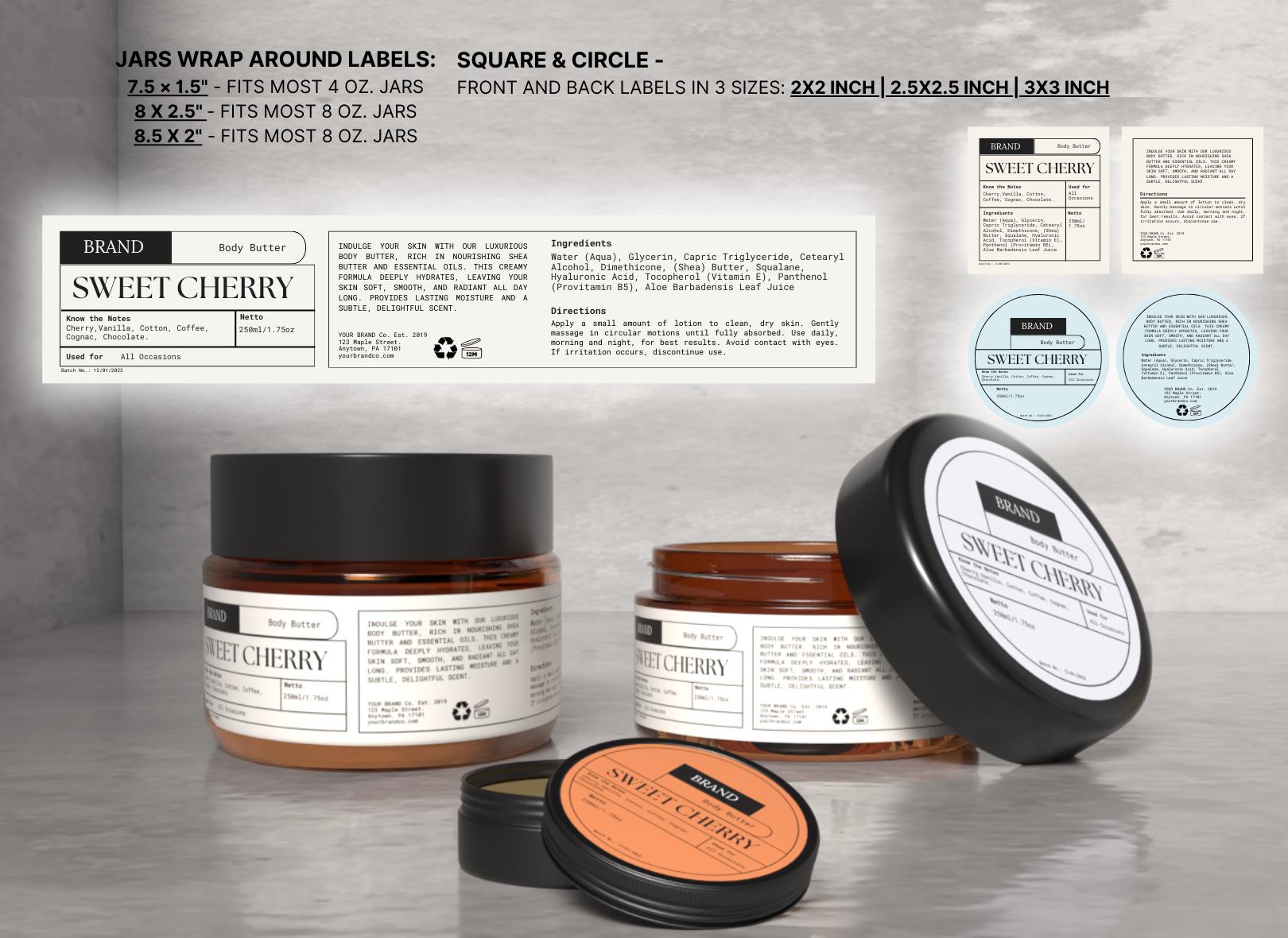 Editable Cosmetic Label Templates, Luxury Cosmetic Product Label Canva ...