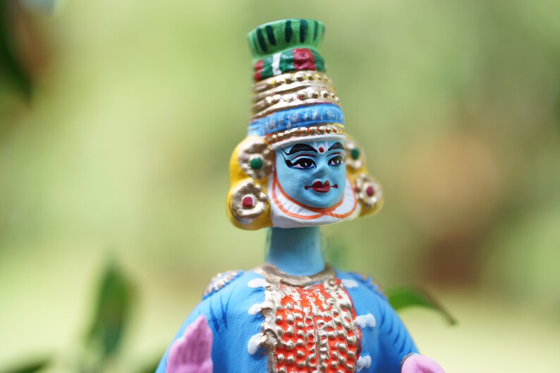 Tanjavur Kathaakali Dancing Doll Rama Kathakali Doll Bobble Toy Return ...