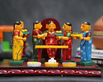 Tulasi Kota Show Piece Holy Basil Decoration Navaratri Golu Dolls ...