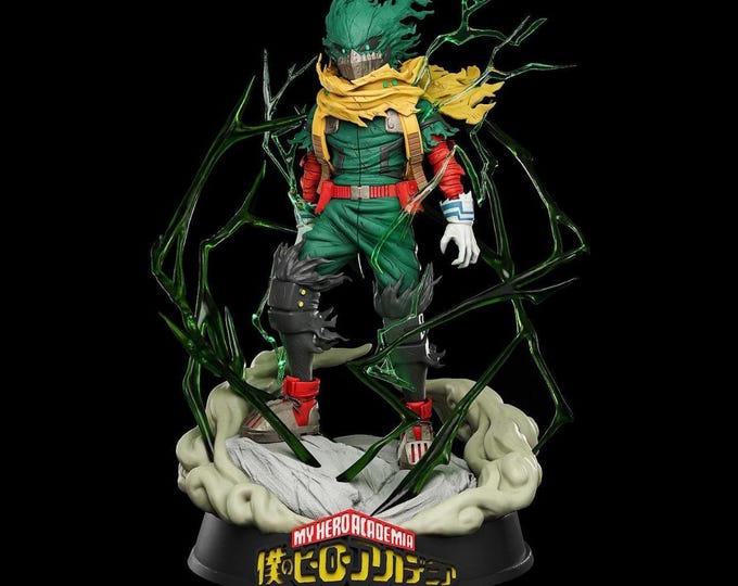 MHA Deku Figure on Resin 35cm/ Room Decor, Gamer Gift, Gaming Decor ...