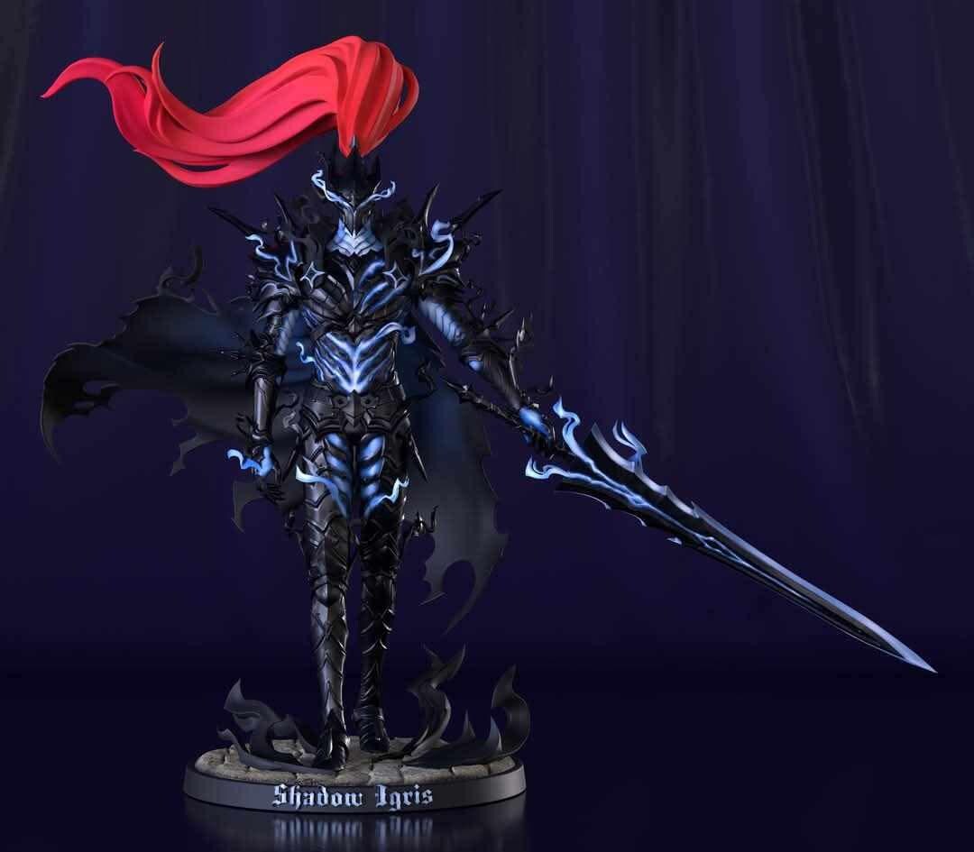 Igris Figure on Resin 35cm/ Room Decor /solo Leveling Figure - Etsy