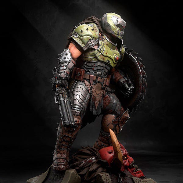 Doom Dark Ages Figure - Etsy UK
