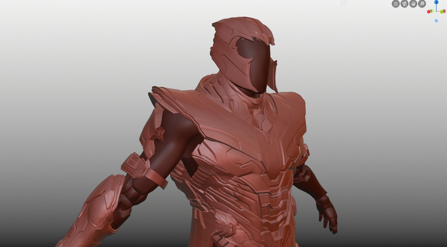 3D Model Thanos Full Costume Helmet With Face Thanos Sword Avengers ...