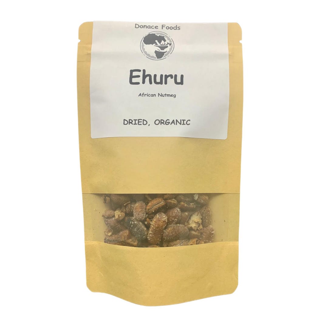 Peeled Ehuru African Nutmeg Authentic Organic Pepper Soup Nkwobi DONACE ...