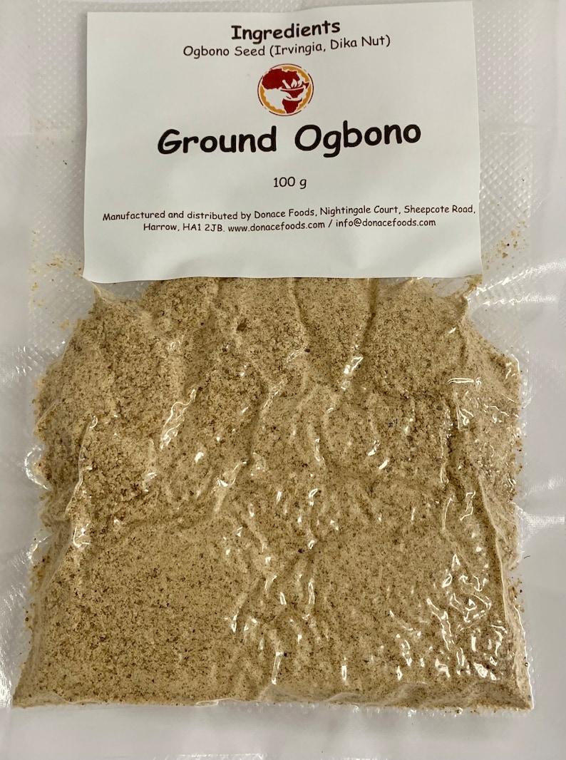 Ground Ogbono Seed Ognono Soup Authentic Organic Irvingia Dika Nut ...