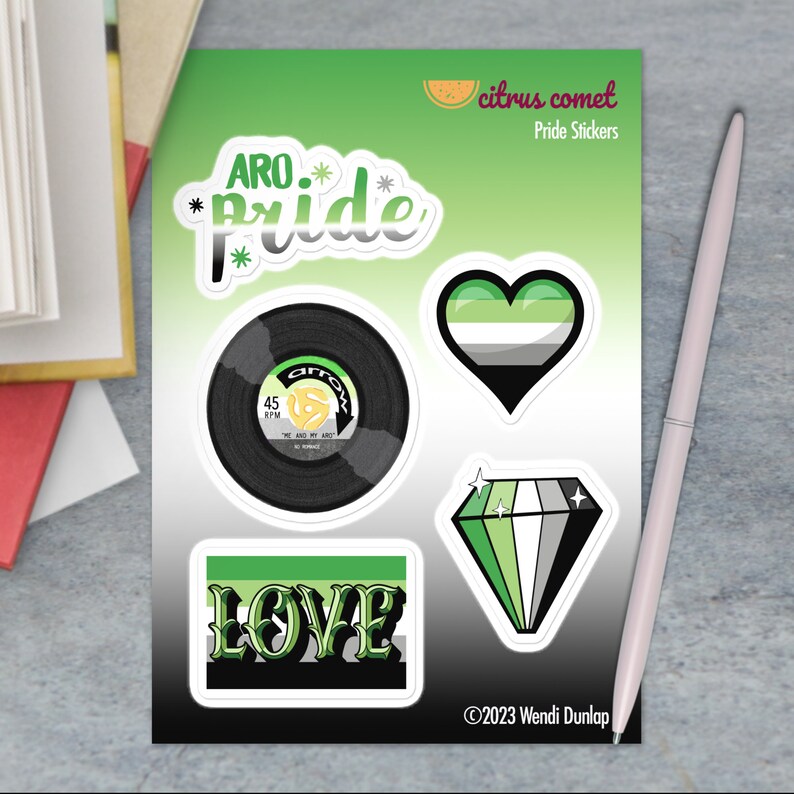 Aro/aroace Sticker Sheets - Etsy