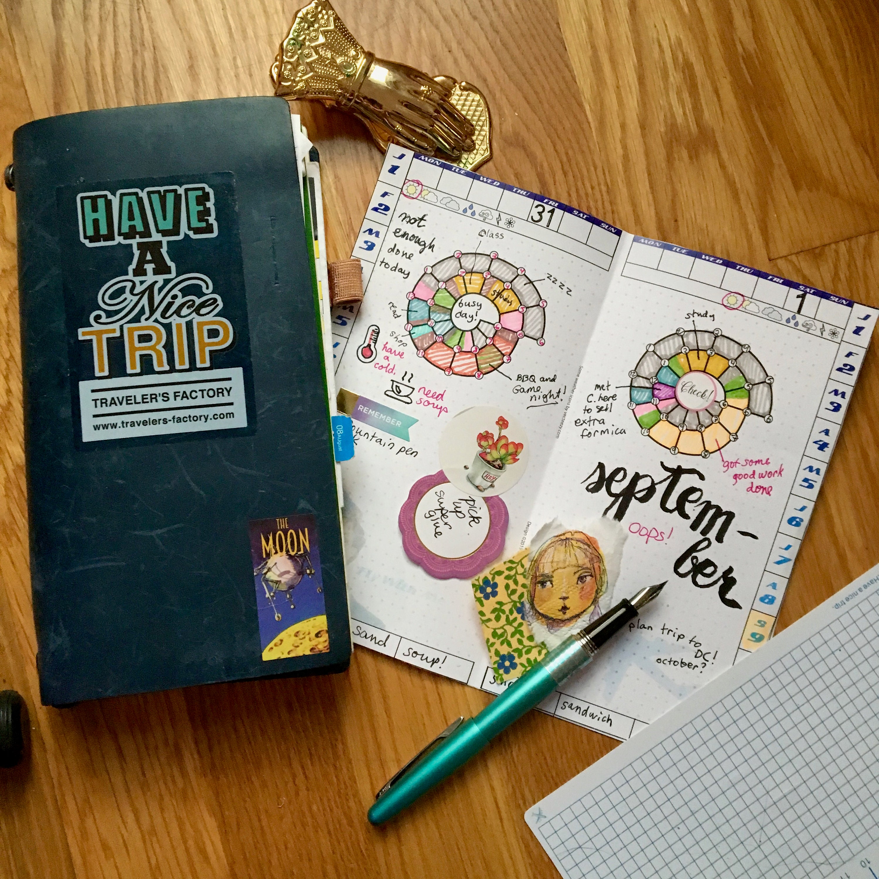 Daily Calendar Airline Edition With Dot Grid, Spiraldex for Travelers ...